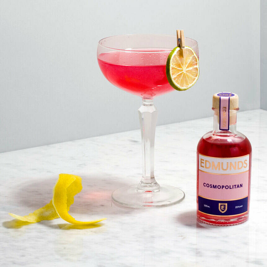 Cosmopolitan Handcrafted Bottled Cocktail By Edmunds Cocktails ...