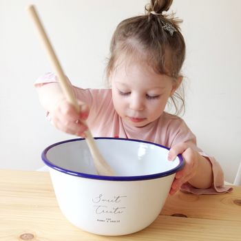 Personalised Enamel Mixing Bowl By Sophia Victoria Joy ...