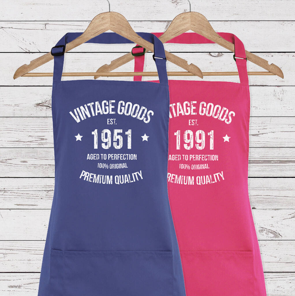 Birthday Apron 30th/40th/50th/60th/70th Birthday Gift By Jolly ...