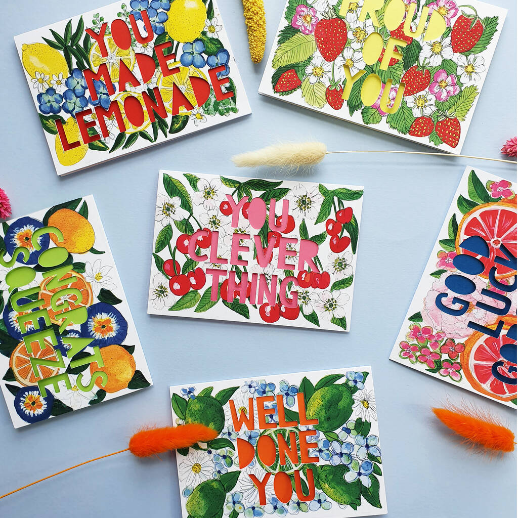 'Well Done You' Paper Cut Card By Miss Bespoke Papercuts ...