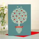wedding congratulations card ‘tree of love’ by the typecast gallery ...