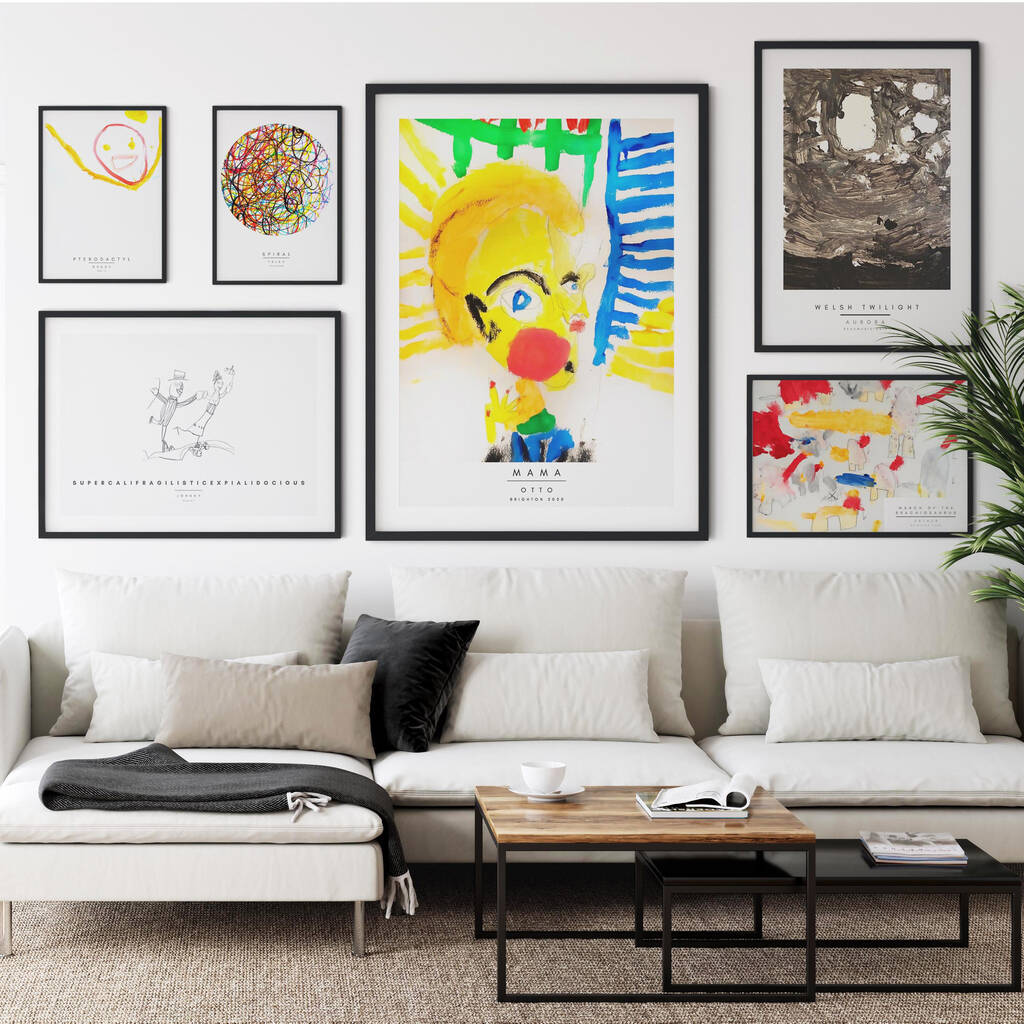 Custom Kids Artwork Print By MyTypePrint | notonthehighstreet.com