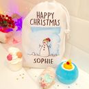 personalised bath bomb christmas gift set by pink pineapple home ...