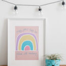 Pastel Abstract Rainbow Positive Art Print By Nelly's Treasures ...