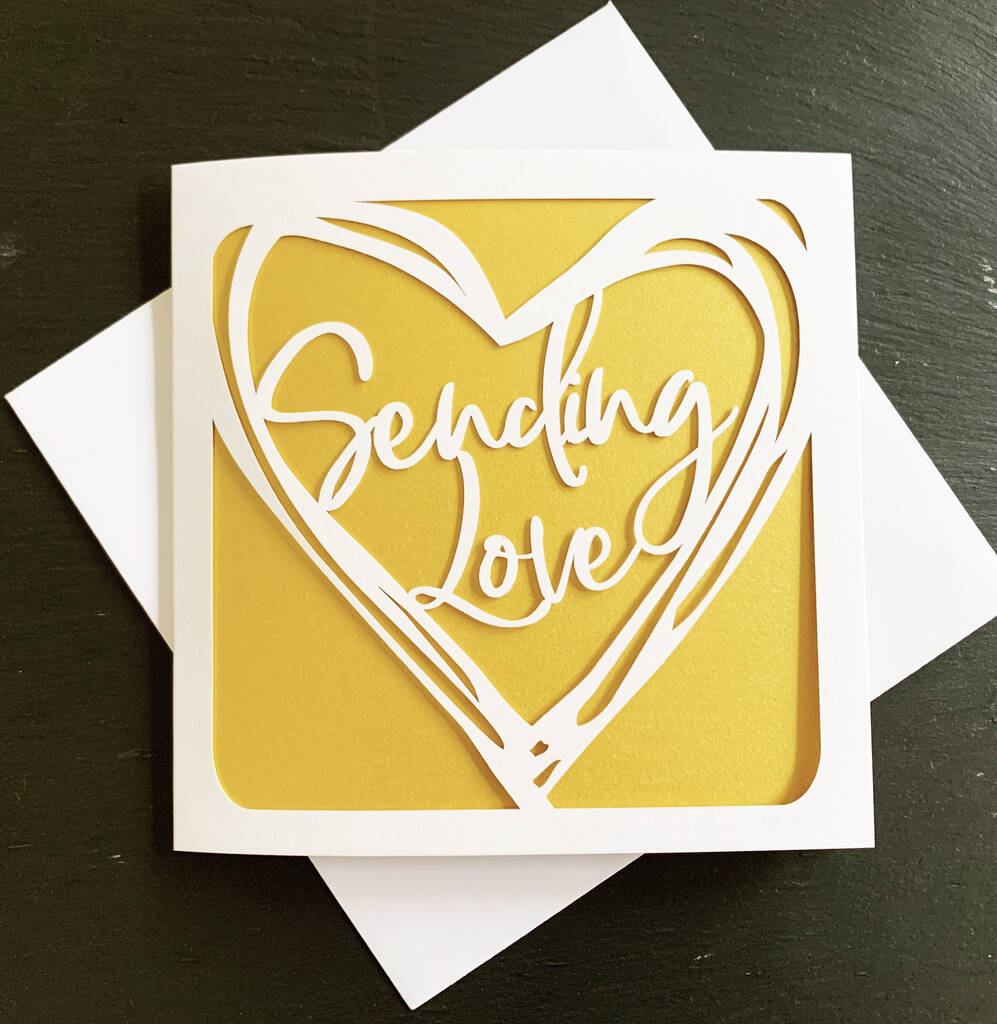 Sending Love Card By Whole In The Middle | notonthehighstreet.com