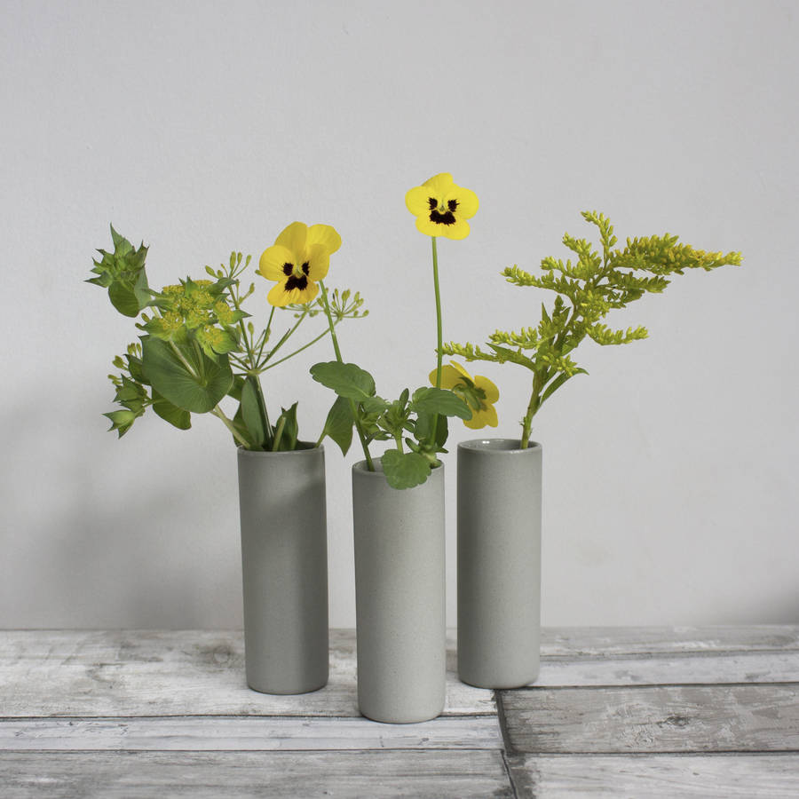 single stem handmade ceramic vase by pippi & me | notonthehighstreet.com