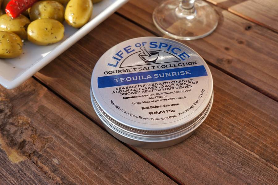 tequila sunrise gourmet sea salt by life of spice | notonthehighstreet.com