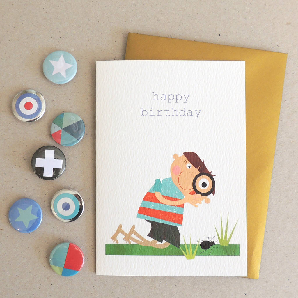 bug boy birthday card by kali stileman publishing | notonthehighstreet.com