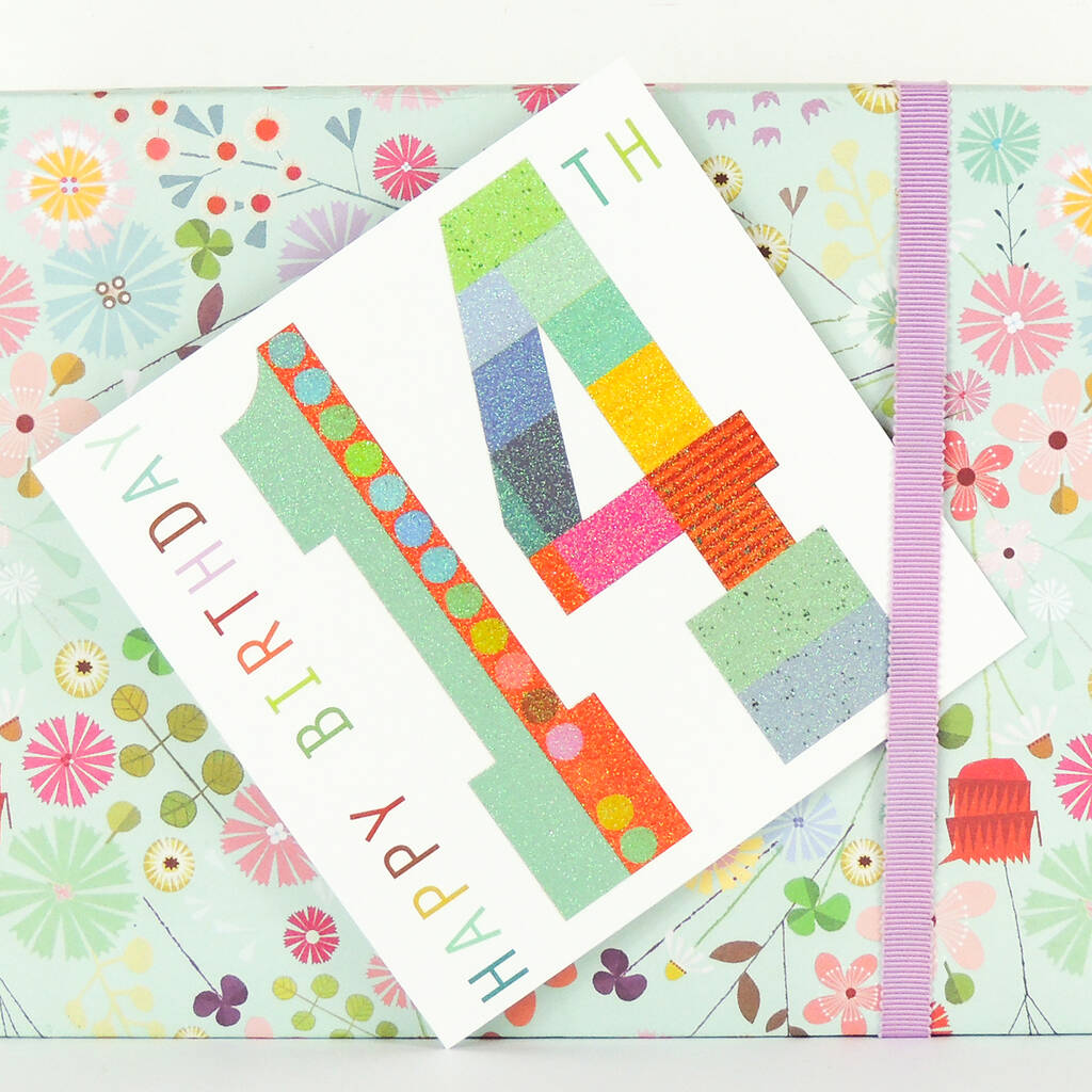 Sparkly 14th Birthday Card By Kali Stileman Publishing ...