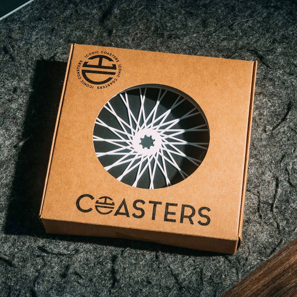 Bike Cycling Pvc Wheel Gear Brake Coaster Set By Iconic Coasters ...