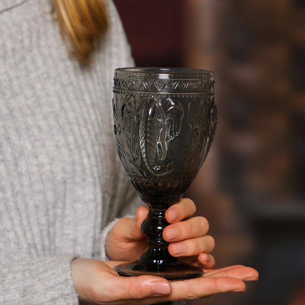 Set Of Four Luxury Exotic Wine Glasses By Dibor | notonthehighstreet.com