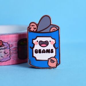 Cute Beans Enamel Pin By Toastedink