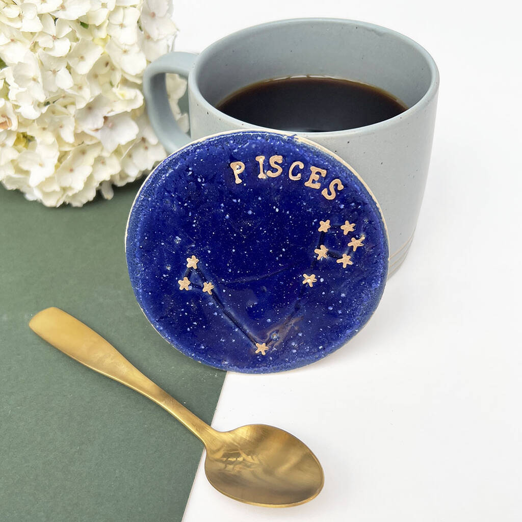 Blue Zodiac Constellation Star Sign Coasters By Juliet Reeves Designs ...
