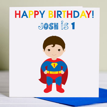 Superhero Birthday Card By Lisa Marie Designs | notonthehighstreet.com