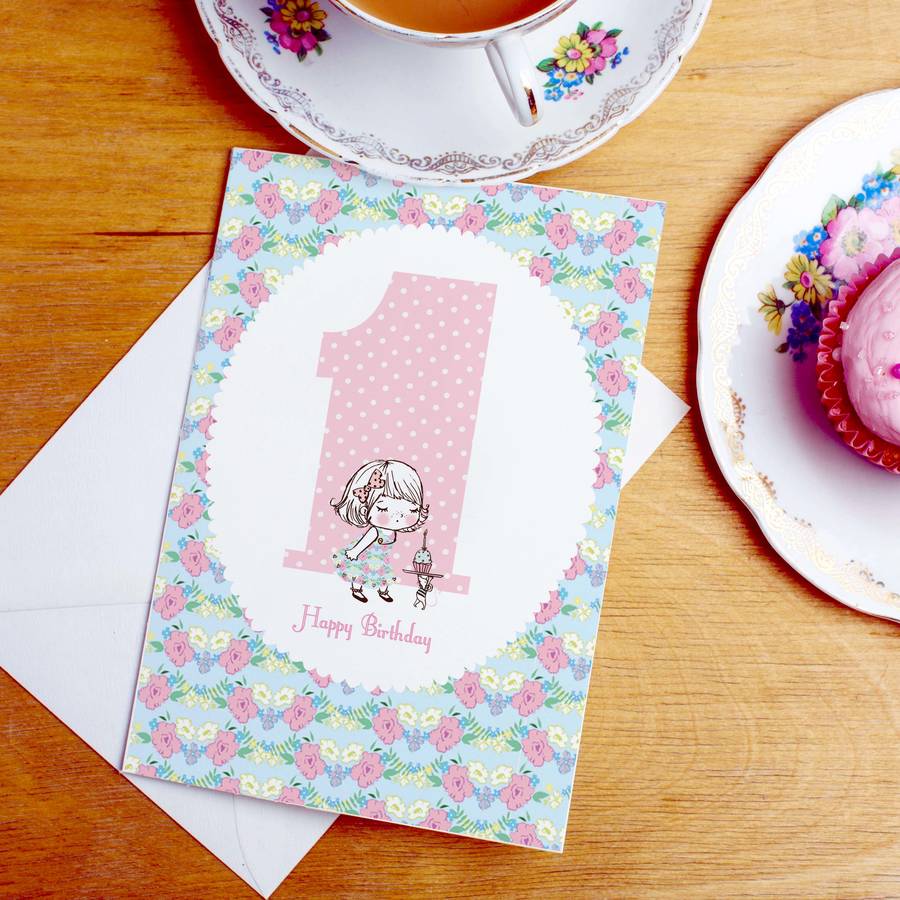 1st Birthday Card By Rosie & Radish | notonthehighstreet.com