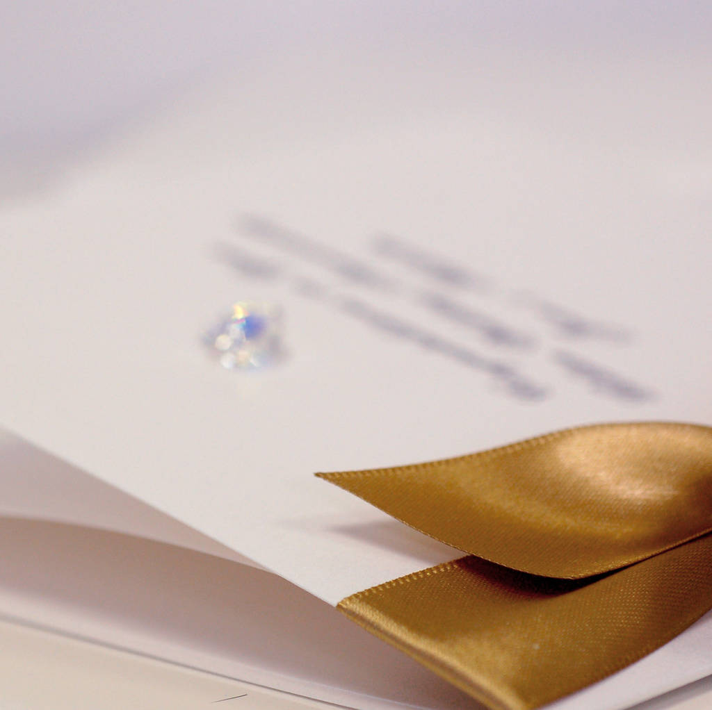 Bedazzled Crystal Personalised Boxed Engagement Card By The Luxe Co ...