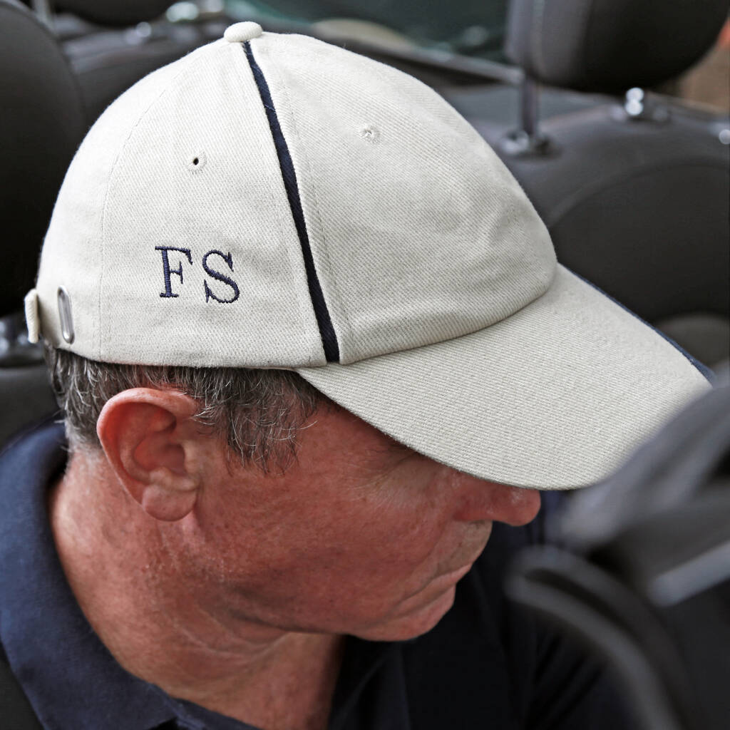 personalised embroidered baseball style golf cap by duncan stewart ...