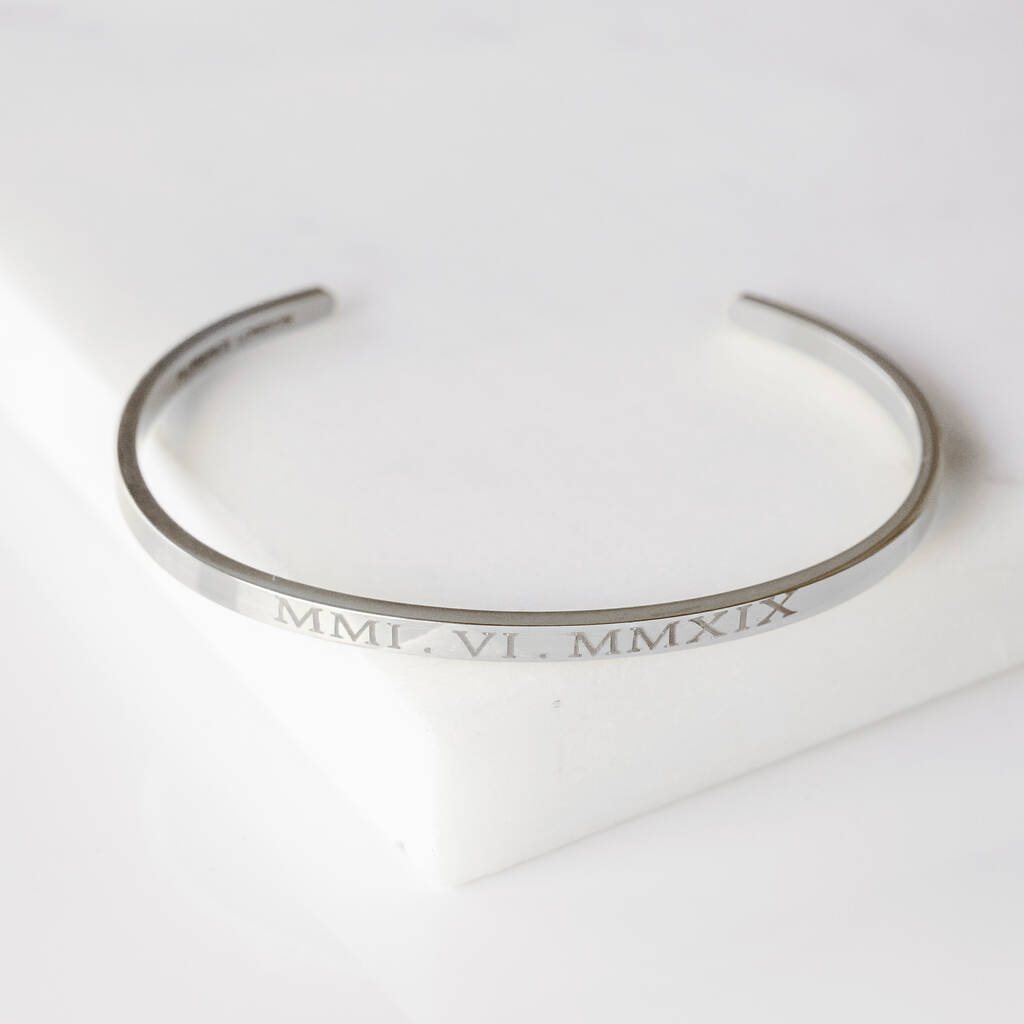 Personalised Gold Or Silver Engraved Bracelet By Florence London ...