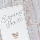 Heart + Arrow Wedding Invitation By Bedcrumb | notonthehighstreet.com