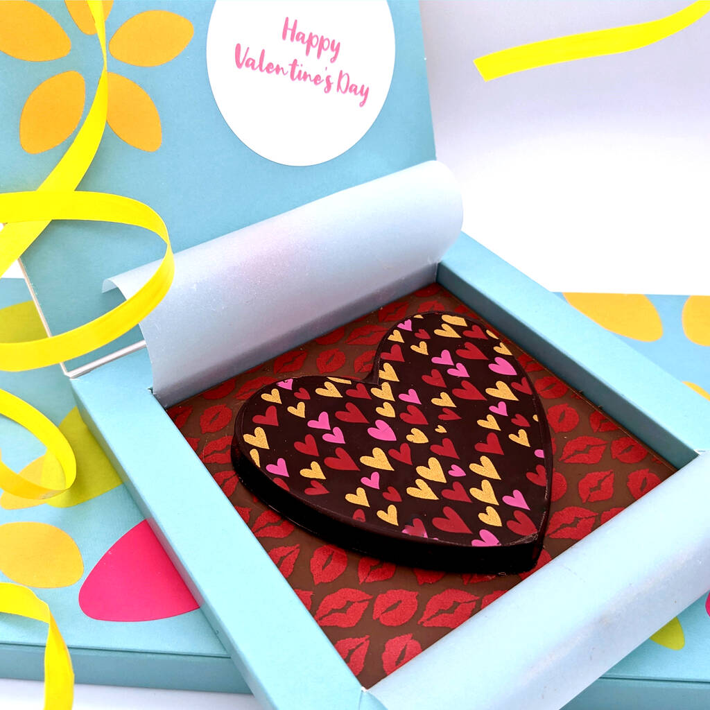 Personalised Message Milk And Dark Chocolate Heart By Cocoapod ...