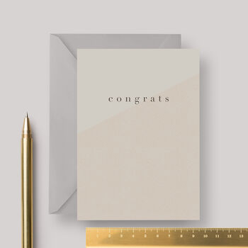 'congrats' Greetings Card By I Am Roxanne | notonthehighstreet.com