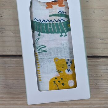 Muslin Swaddle Wrap Blanket Savanna Animals By Nest Gifts