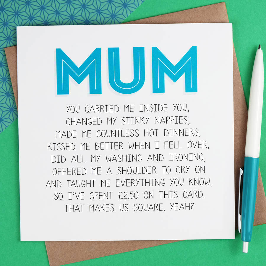 Mum Mother s Day Card By Paper Plane Notonthehighstreet