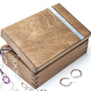 personalised wooden trinket box by warner's end | notonthehighstreet.com