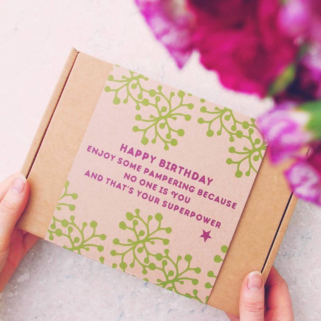 personalised birthday face mask wellbeing gift by fruits of the nut ...