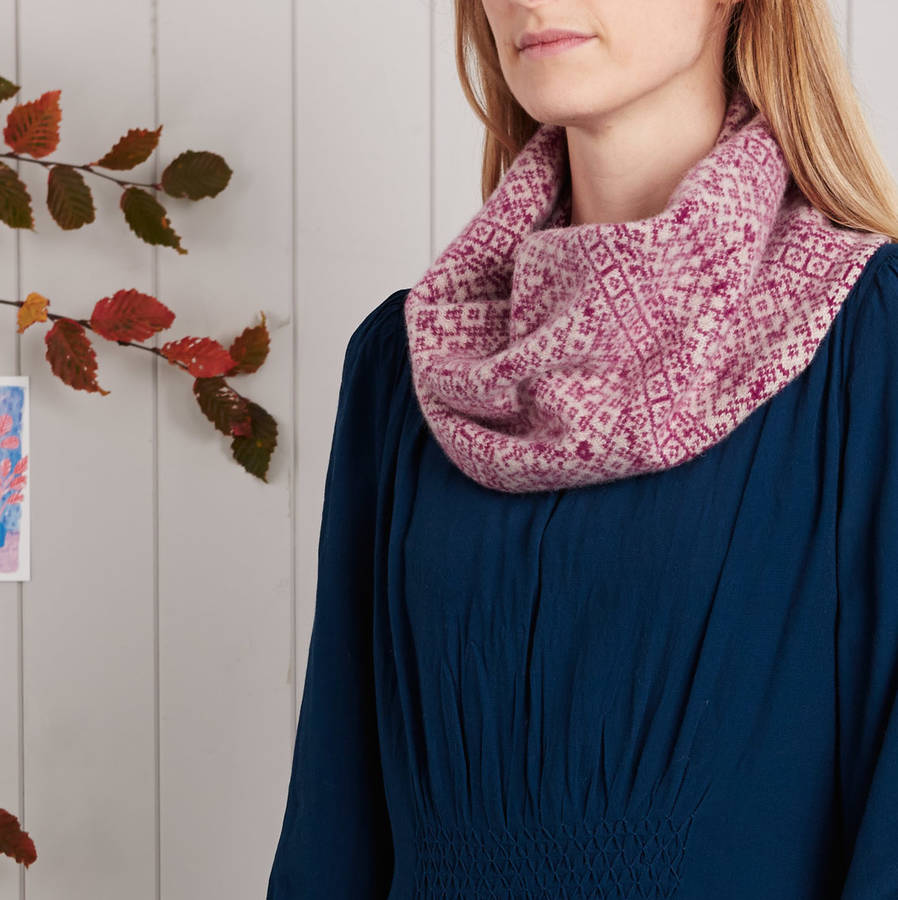 soft knitted lambswool snood by suzie lee knitwear | notonthehighstreet.com