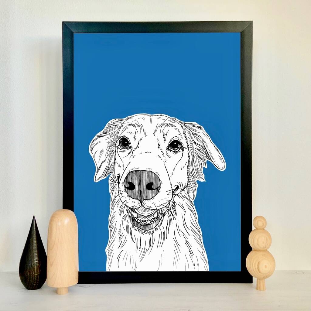 Personalised Pet Portrait By Adam Regester Design | notonthehighstreet.com