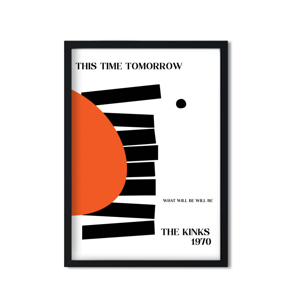This Time Tomorrow Abstract Art Print By Fanclub Clothing