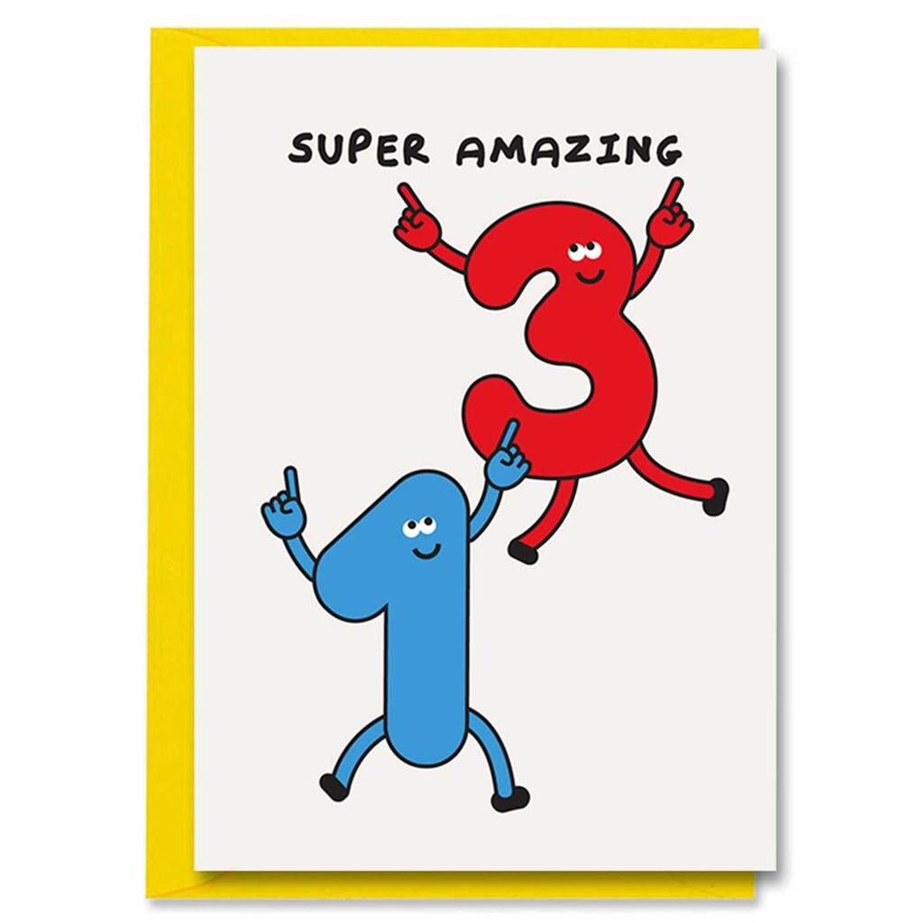 13th Birthday Card Super Amazing Teenager Age 13 Card By I AM A 13th Birthday Card Super Amazing Teenager Age 13 Card By I AM A