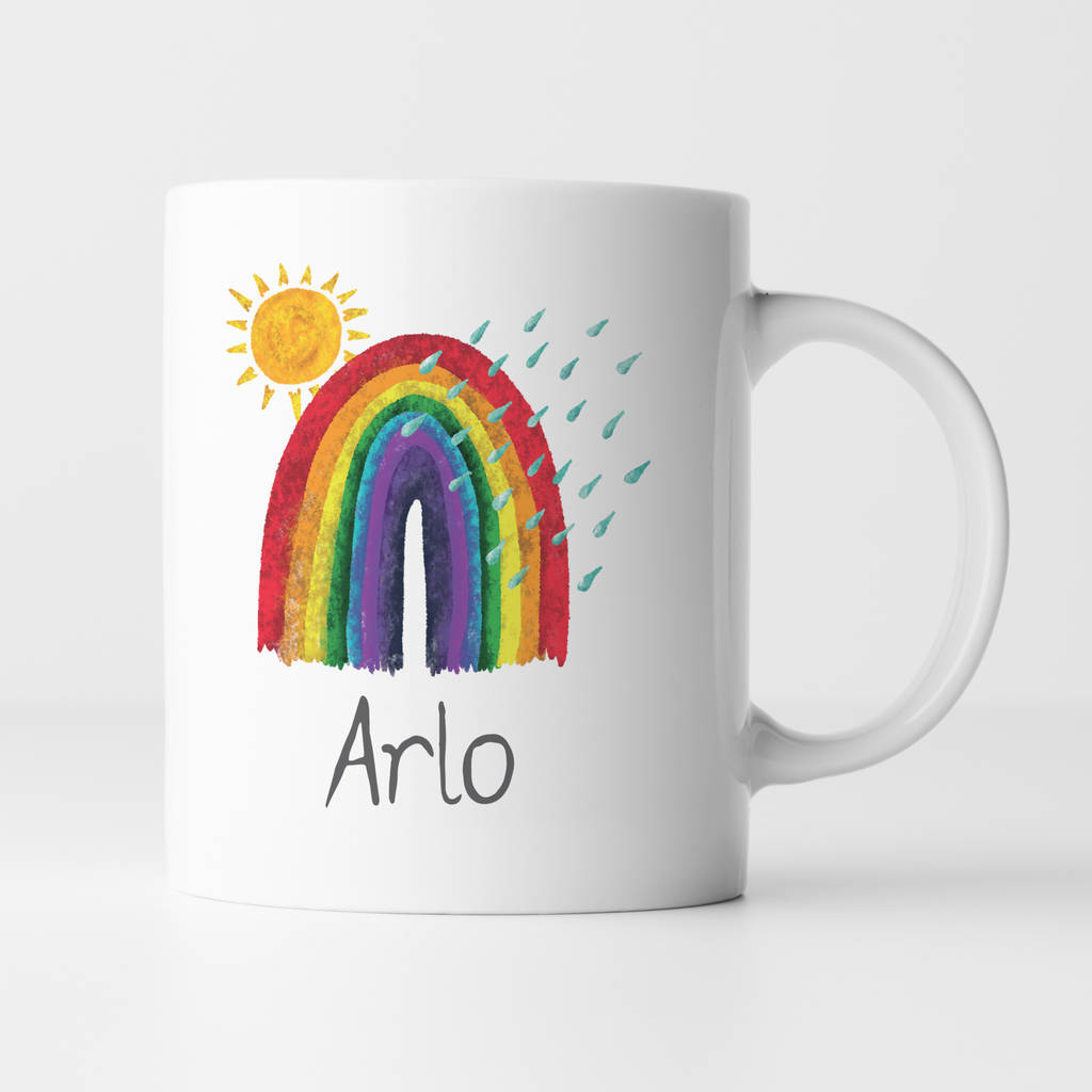 personalised rainbow mug by so close | notonthehighstreet.com
