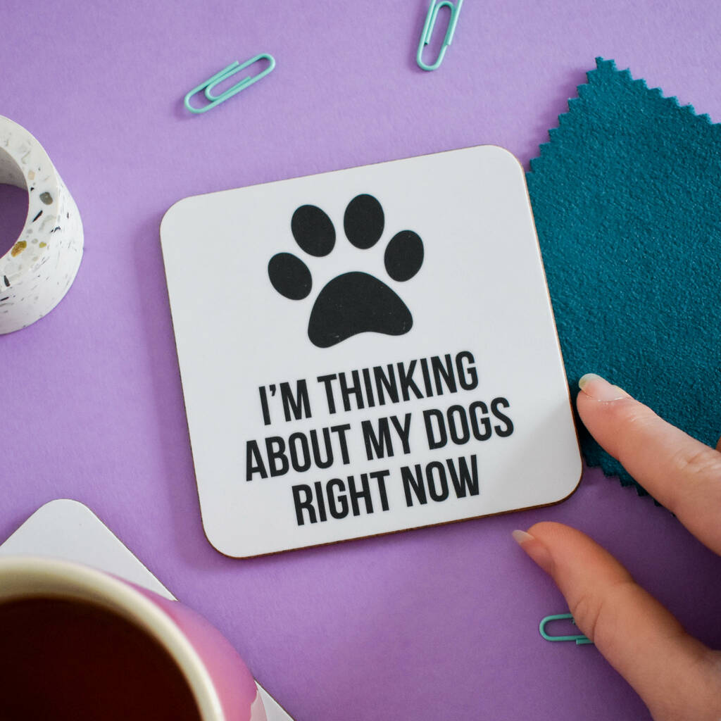 Dog Coaster Set By Purple Tree Designs | notonthehighstreet.com