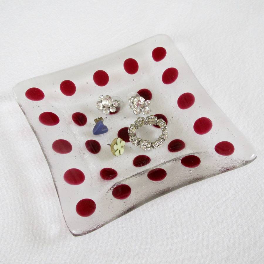 small handmade glass trinket dish by chapel cards | notonthehighstreet.com