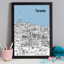 Personalised Toronto Print By Tessa Galloway Illustration ...