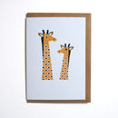Giraffe Greetings Card By Laura Danby | notonthehighstreet.com