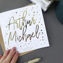 Personalised New Baby Card | New Arrival Card By Rich Little Things ...