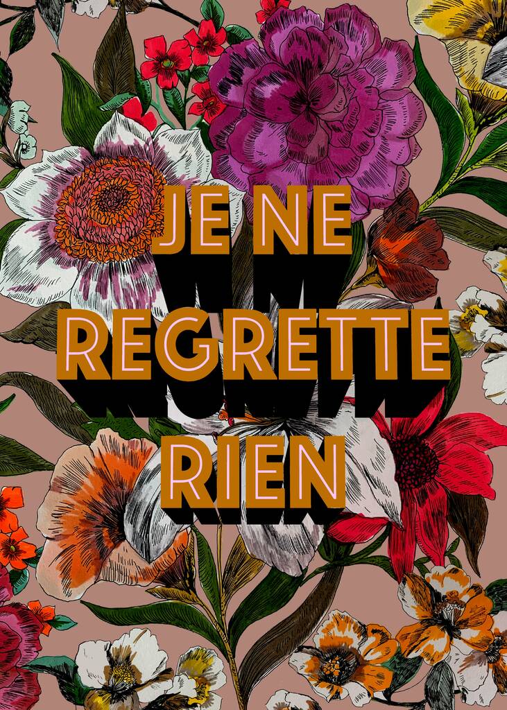 Giclee Fine Art 'je Ne Regrette Rien' Print By Max Made Me Do It ...