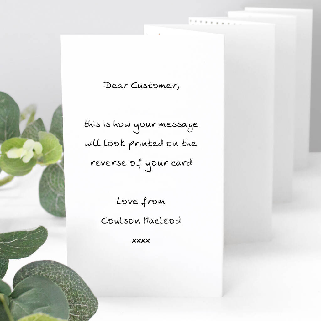 Personalised Girl's Name Card By Coulson Macleod | notonthehighstreet.com