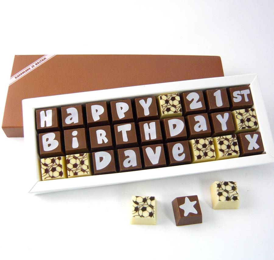 Personalised Chocolates In A Medium Box By Cocoapod Chocolates ...