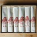 Red Robin Napkin Gift Set By Lottie Day | notonthehighstreet.com