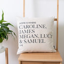 Personalised 'home Sweet Home' Cushion By Vintage Designs Reborn ...