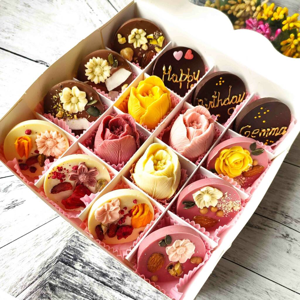 Exclusive Chocolate Tulips, Personalised Flowers Gift By The Unique ...