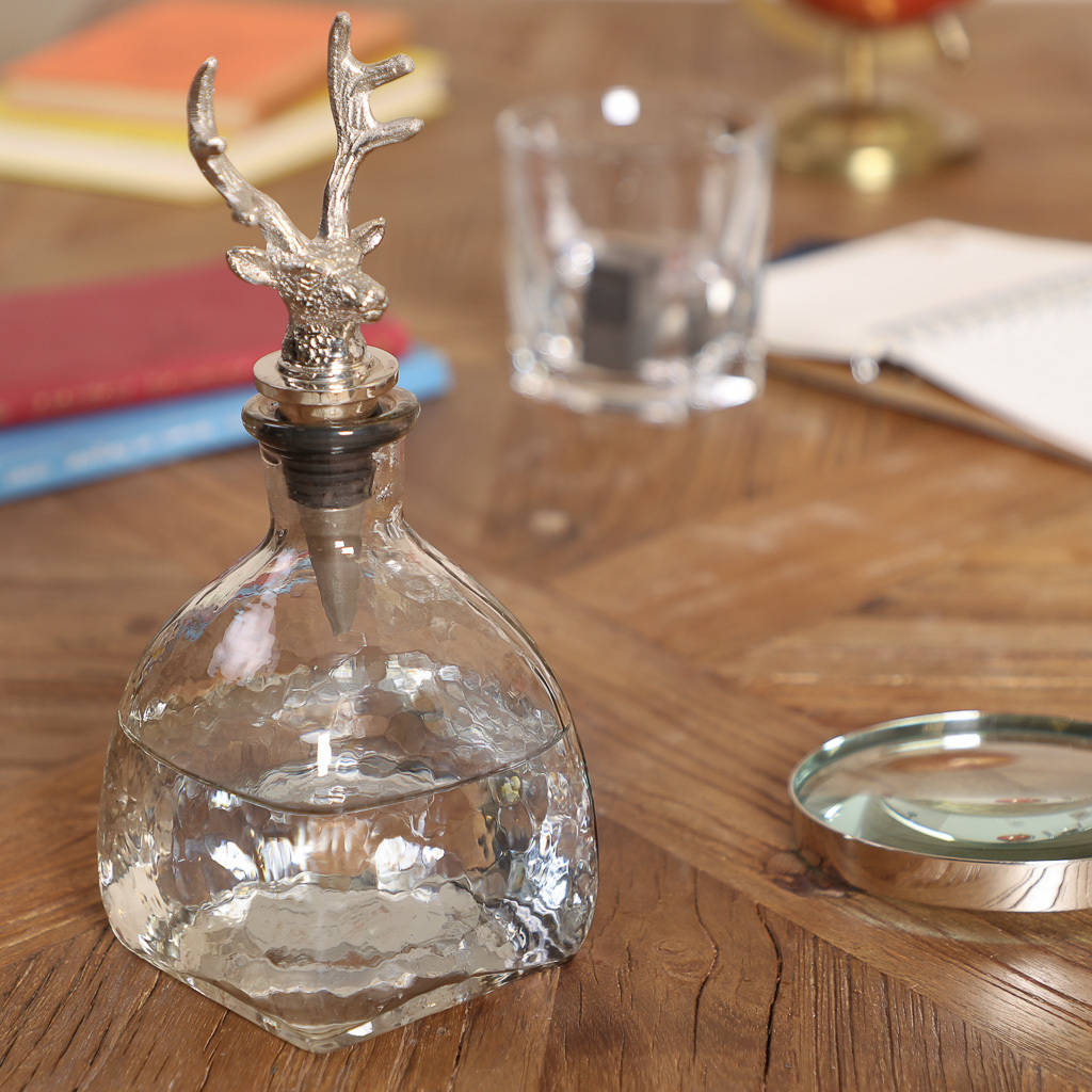 personalised stag head whisky decanter by dibor | notonthehighstreet.com