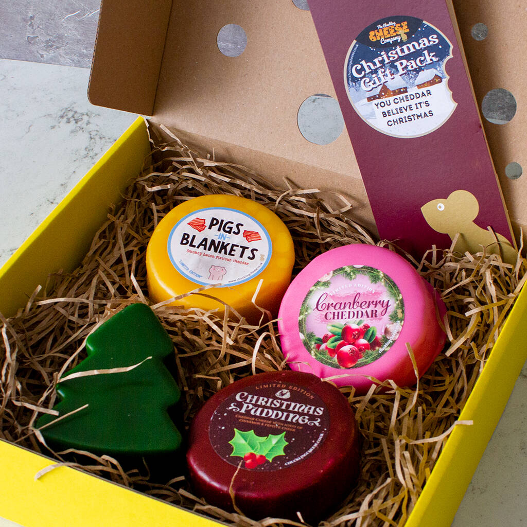 You Cheddar Believe It! Christmas Cheese Gift Box By The Chuckling ...