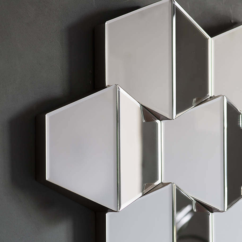 All Glass Faceted Wall Mirror By Primrose & Plum | notonthehighstreet.com