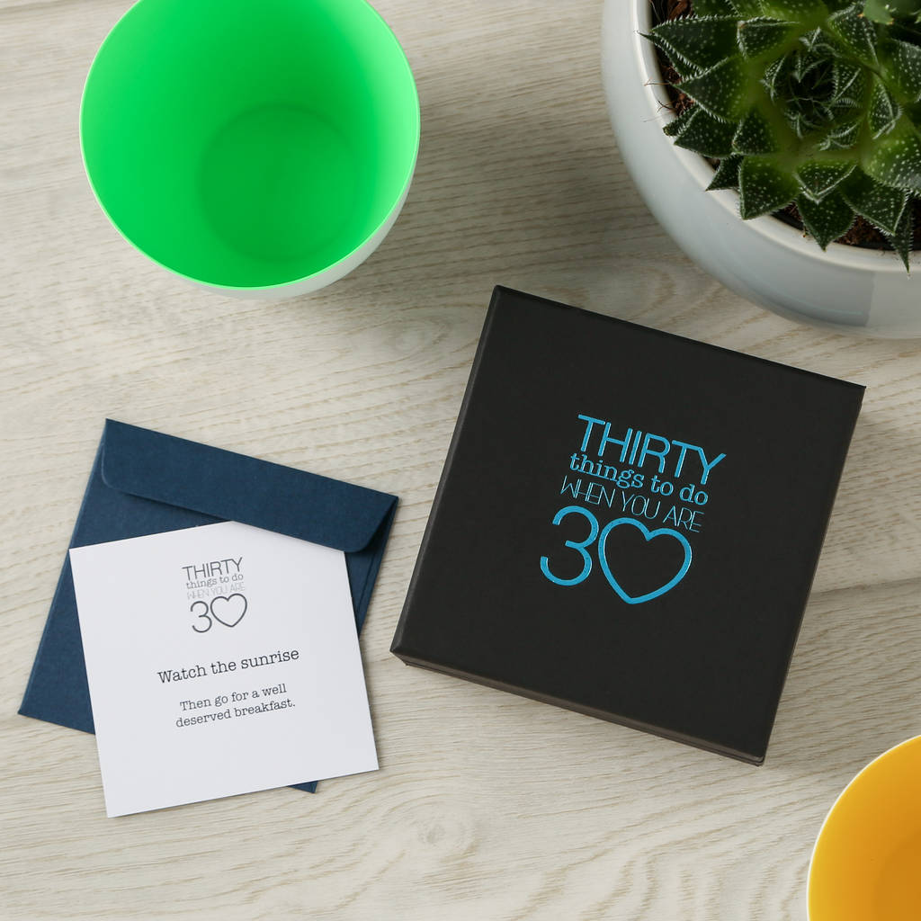 thirty things to do when you are 30 by a year of dates ...