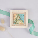 Personalised Miniature Square Map Framed Gift By Bombus ...